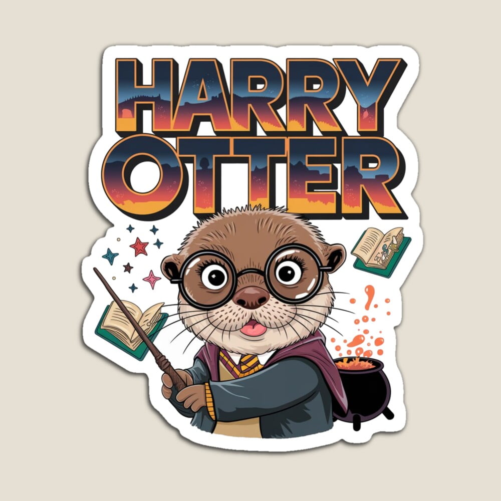 Kira - Harry Otter - Otterly Magical Sticker - 7993 Hot Trending Vinyl ...