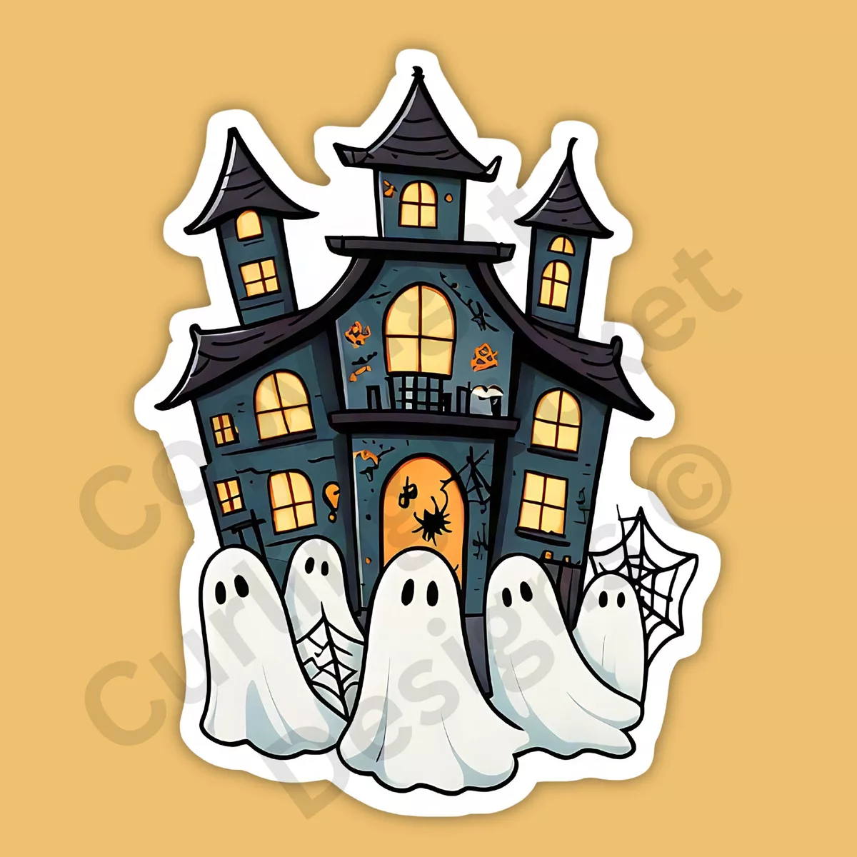Kira Haunted House with Ghosts Spiders Halloween Scary Fun Seasonal ...
