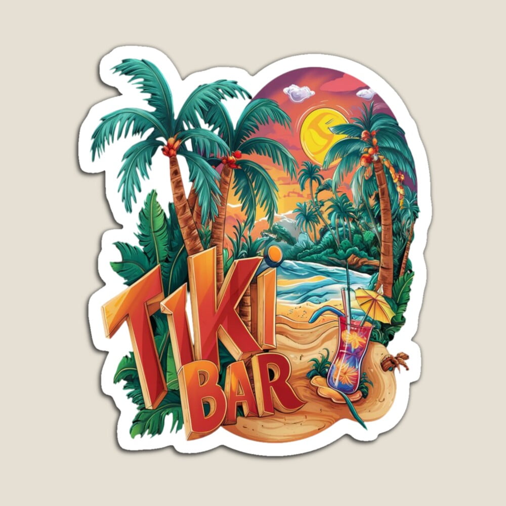 Kira - Hawaii Bar - Tiki Bar Sticker - 7219 Hot Trending Vinyl Stickers ...