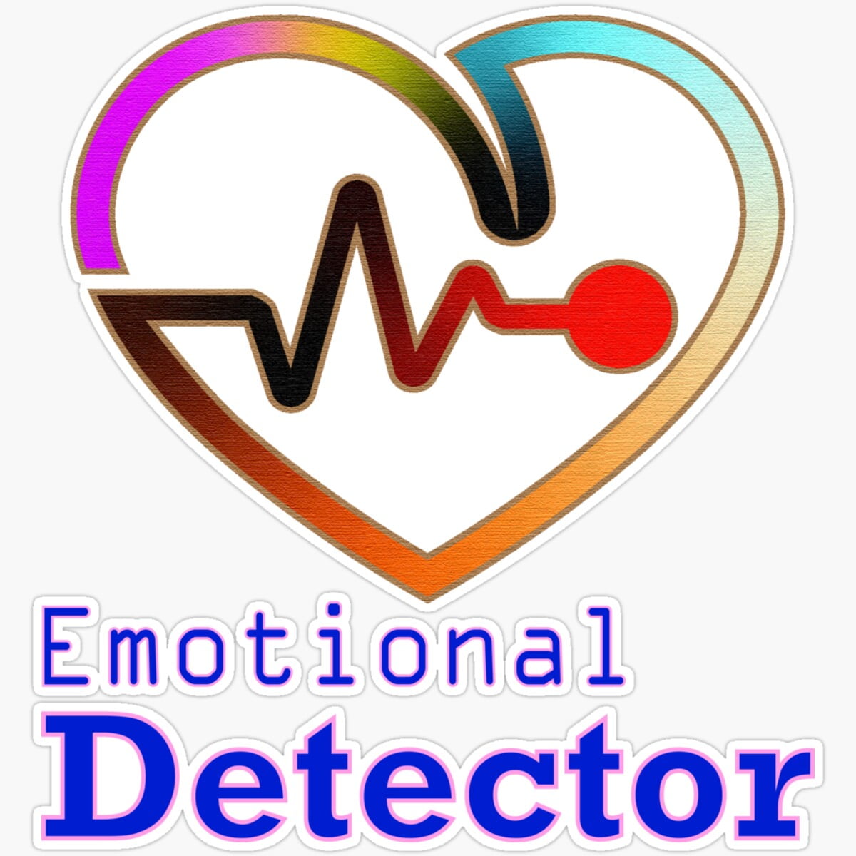 Kira Heart Emotional Detector Sticker Decorative Laptop, Phone Stickers ...