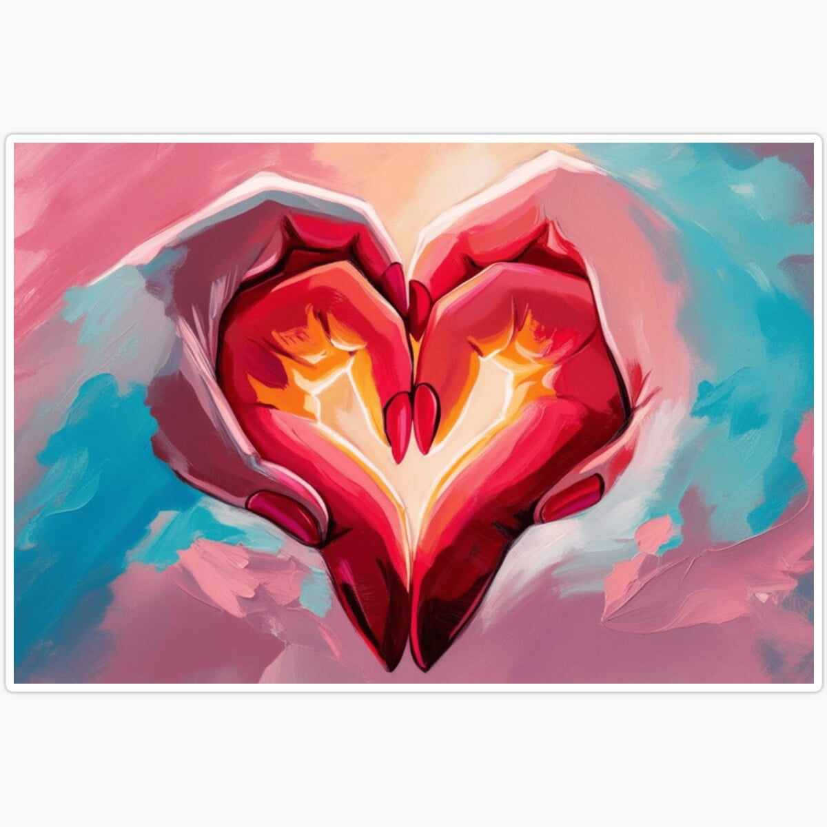 Kira Heartfelt Connection – A Symbol of Love and Light Sticker ...