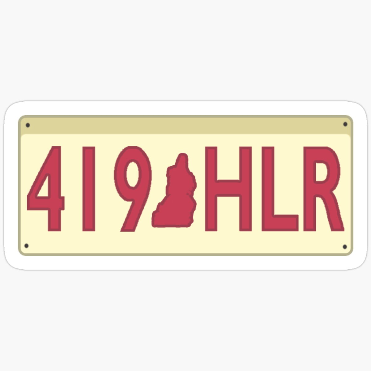 Kira Heeler License Plate Slap Sticker Sticker Waterproof Sticker for ...