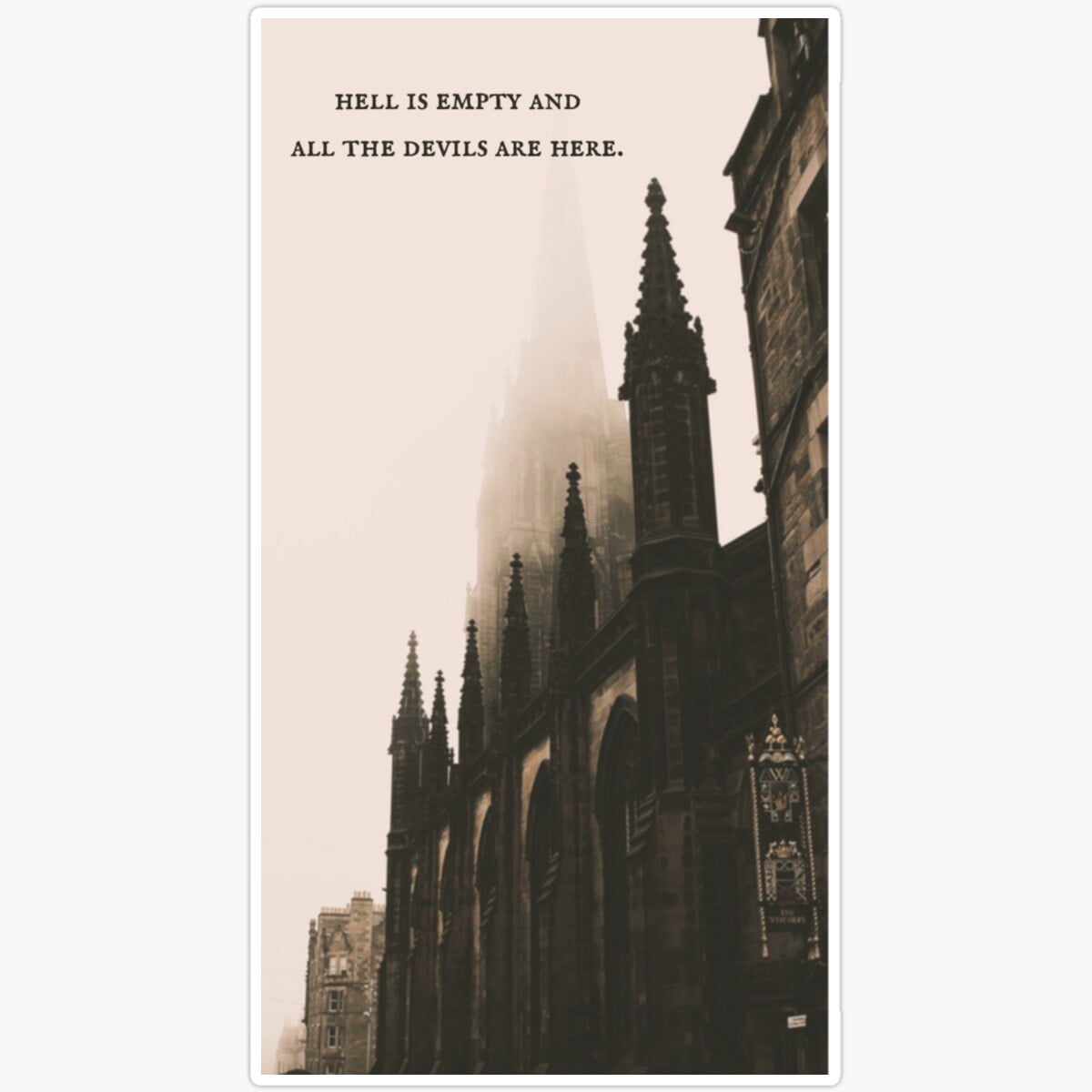 Kira Hell is Empty and all the Devils are Here Sticker Decorative ...