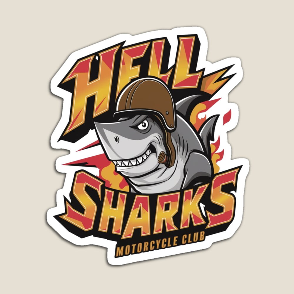 Kira - Hell Sharks Sticker - 3142 Hot Trending Vinyl Stickers - Walmart.com