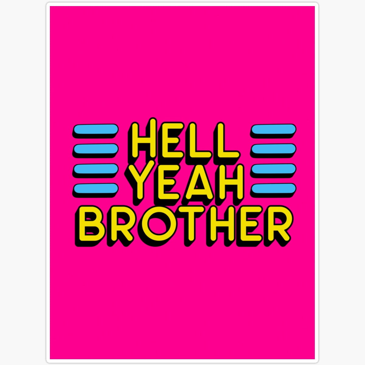Kira Hell Yeah Brother Pop Art Sticker Decorative Laptop, Phone ...