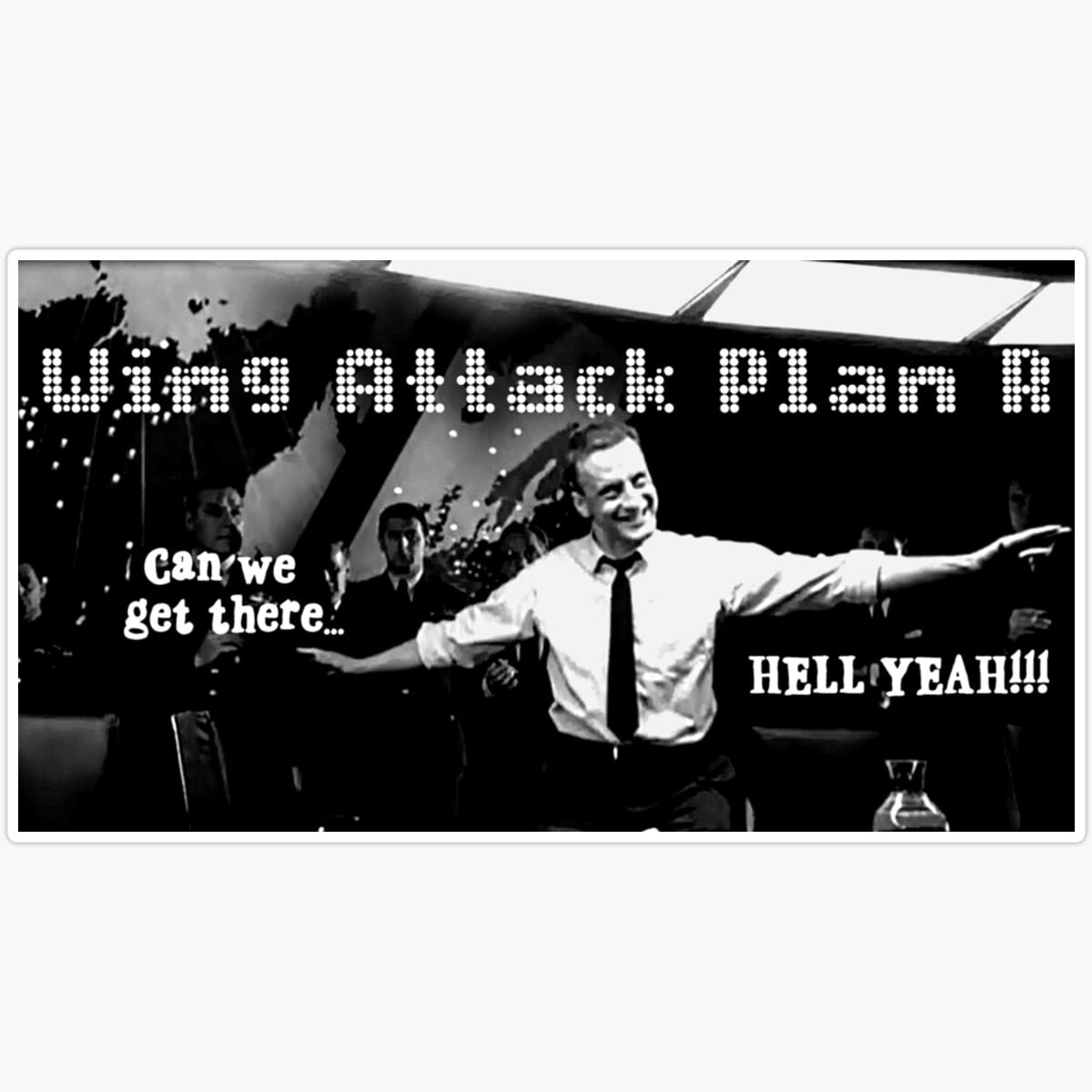 Kira Hell Yeah - Wing Attack Plan R Sticker Decorative Laptop, Phone ...