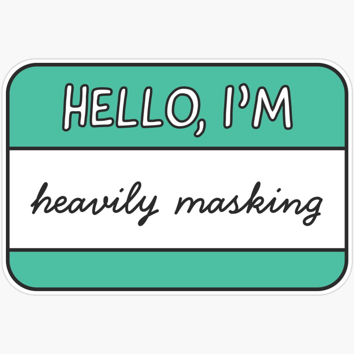 Kira Hello, I’m heavily masking Sticker Decorative Laptop, Phone ...