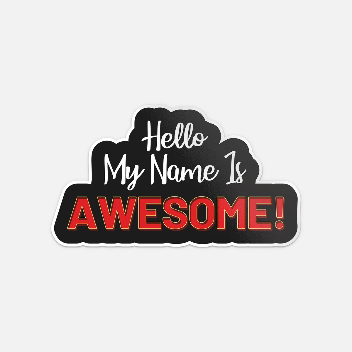 Kira Hello My Name Is Awesome Car Bumper Vinyl Sticker Decal Waterproof ...