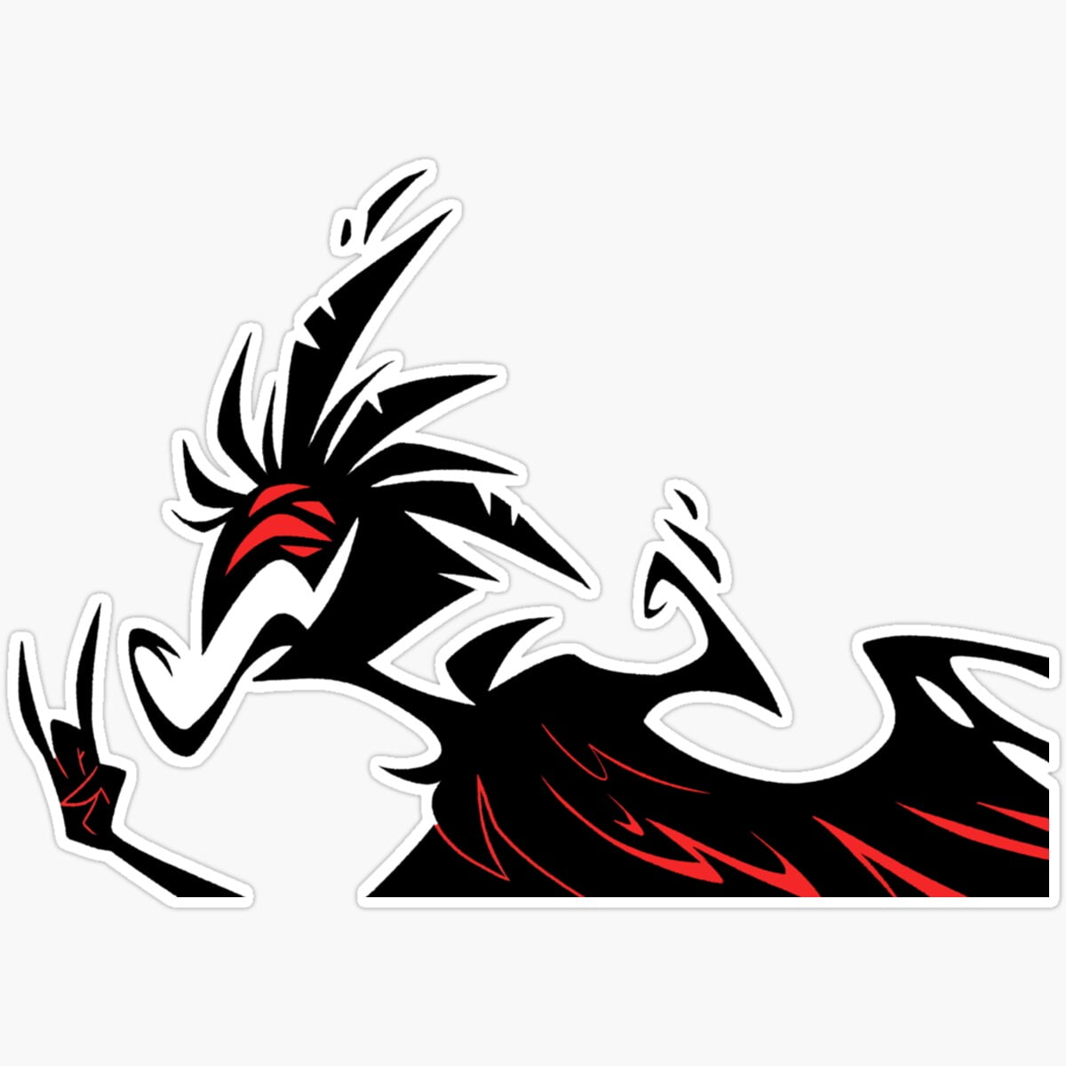 Kira Helluva Boss - Punk Stolas 1 Sticker Decorative Laptop, Phone ...