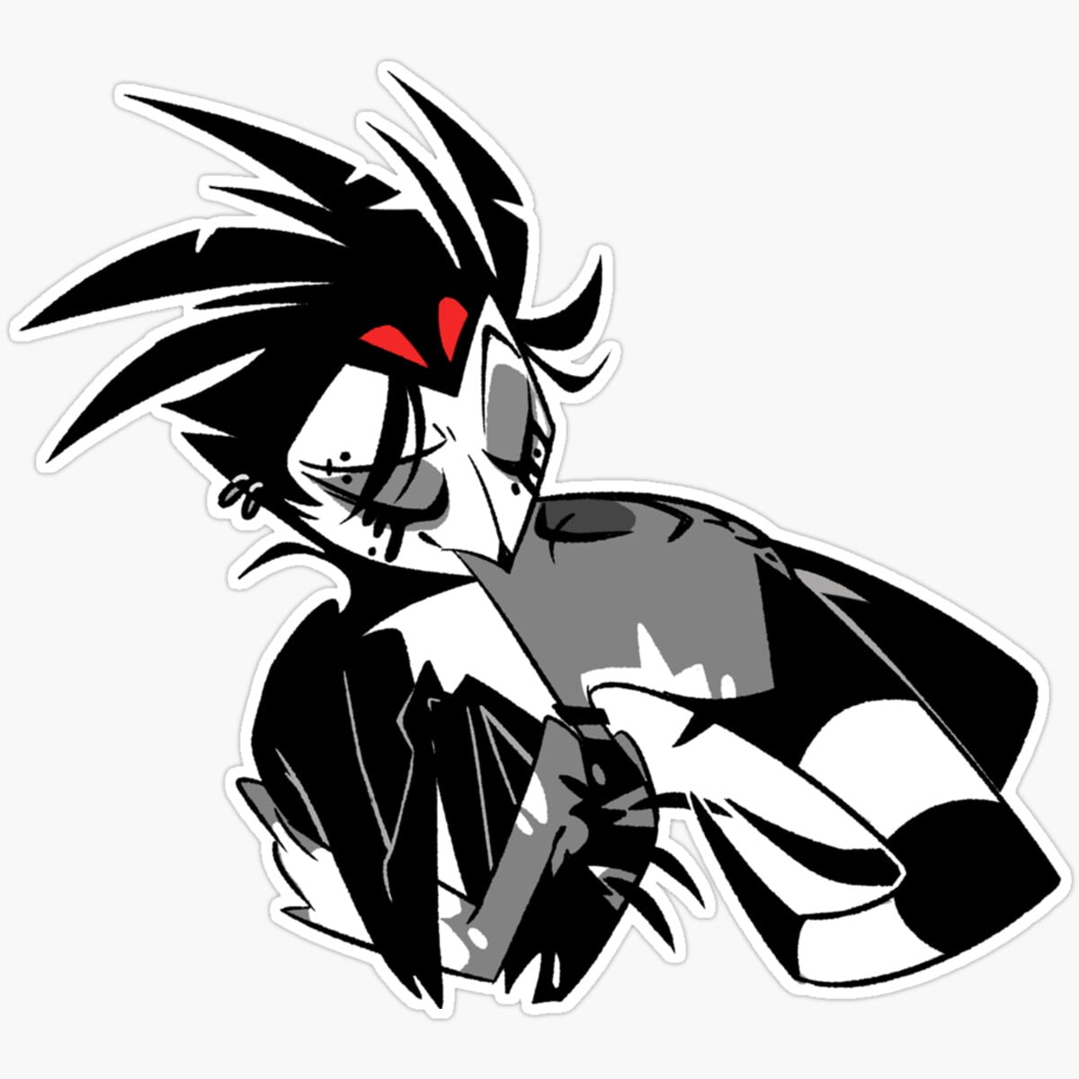 Kira Helluva Boss - Punk Stolas 2 Sticker Decorative Laptop, Phone ...