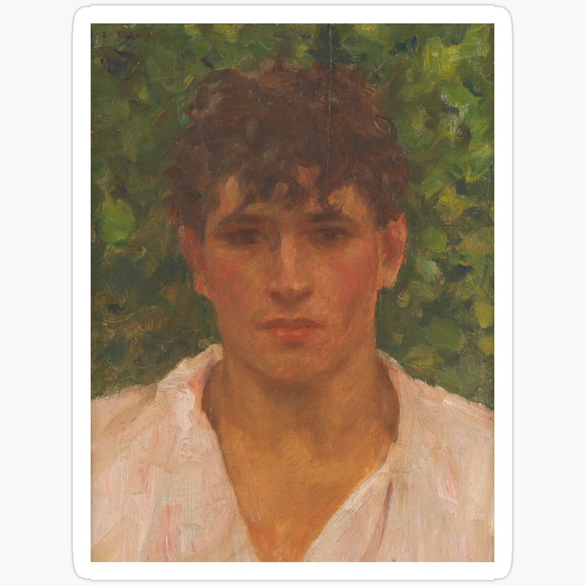 Kira Henry Scott Tuke - Portrait of a Young Man Nicola Luciani, 1885 ...