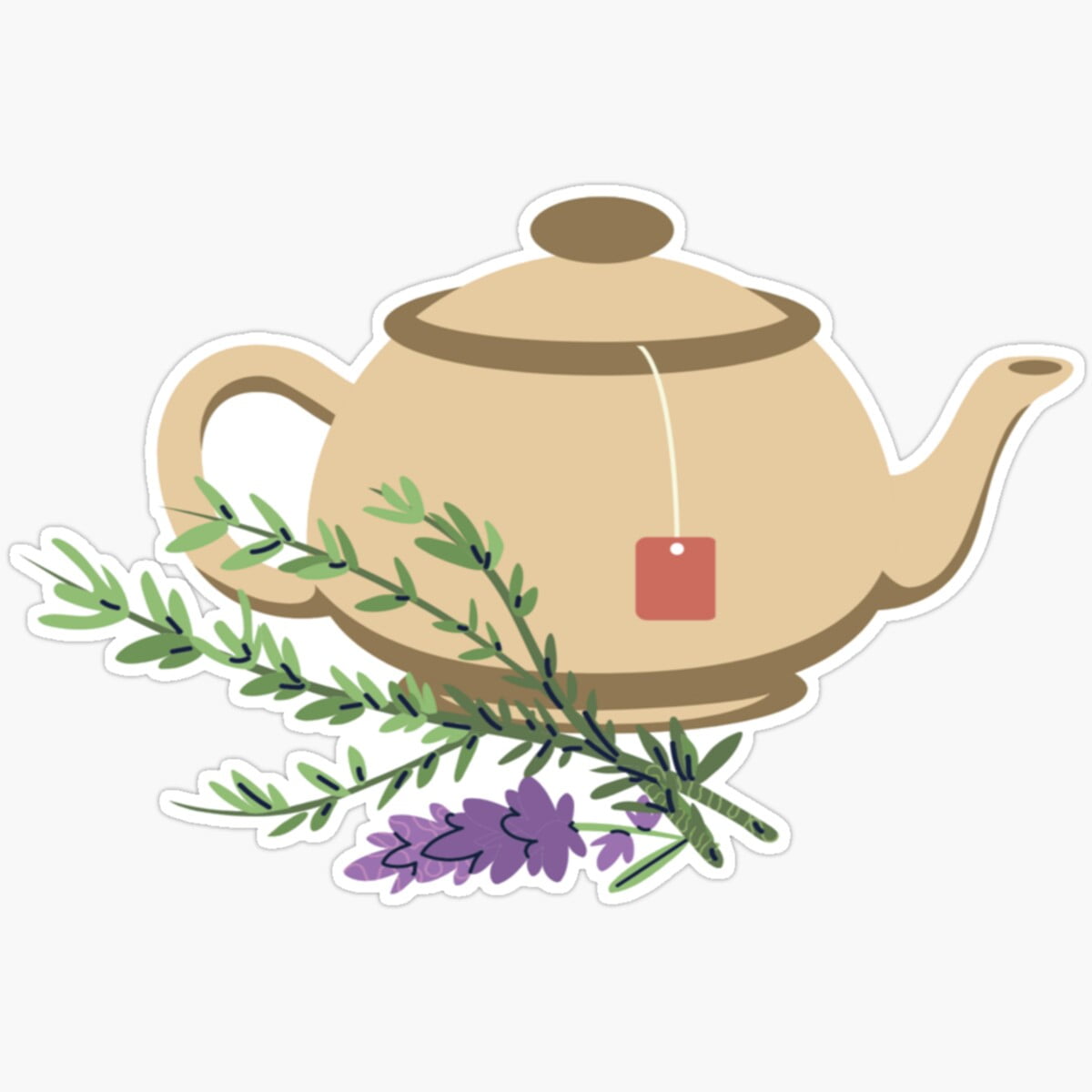 Kira Herbal tea, cottage core Sticker Decorative Laptop, Phone Stickers ...