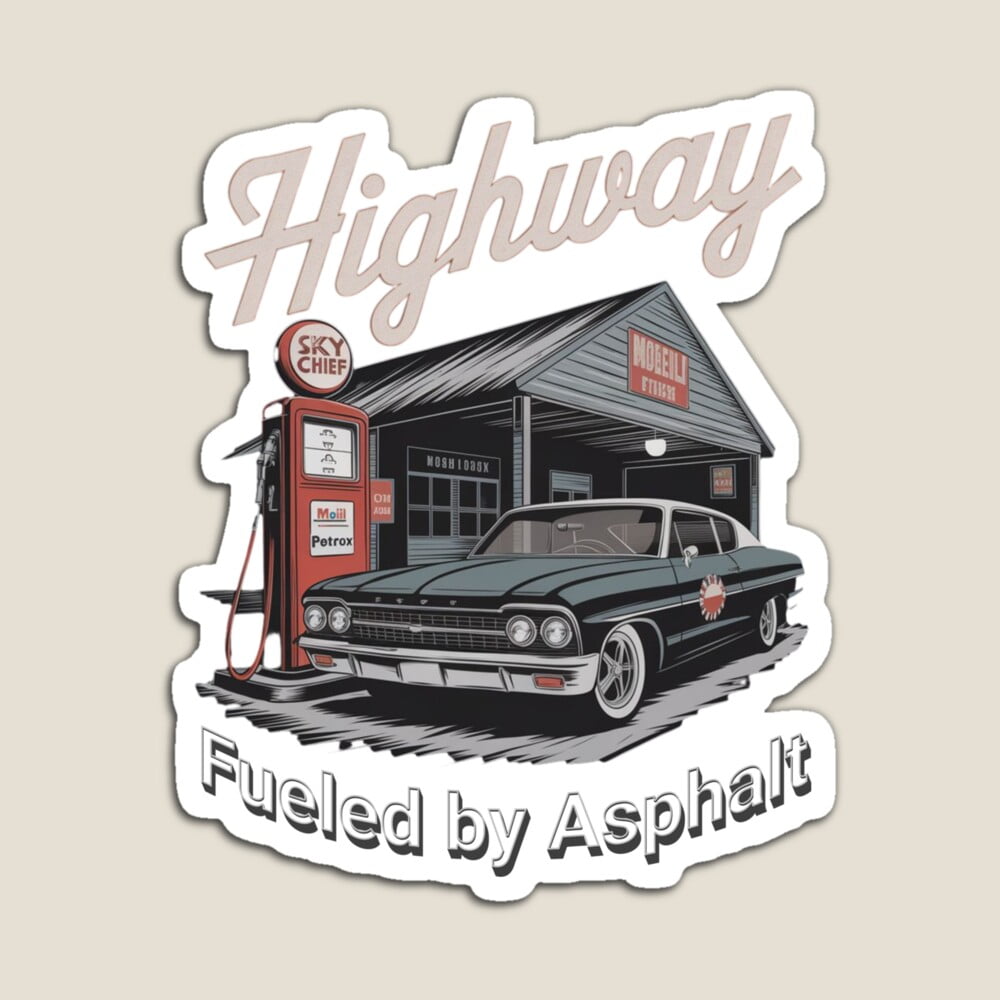 Kira - Highway - Fueled By Asphalt Sticker - 7920 Hot Trending Vinyl ...