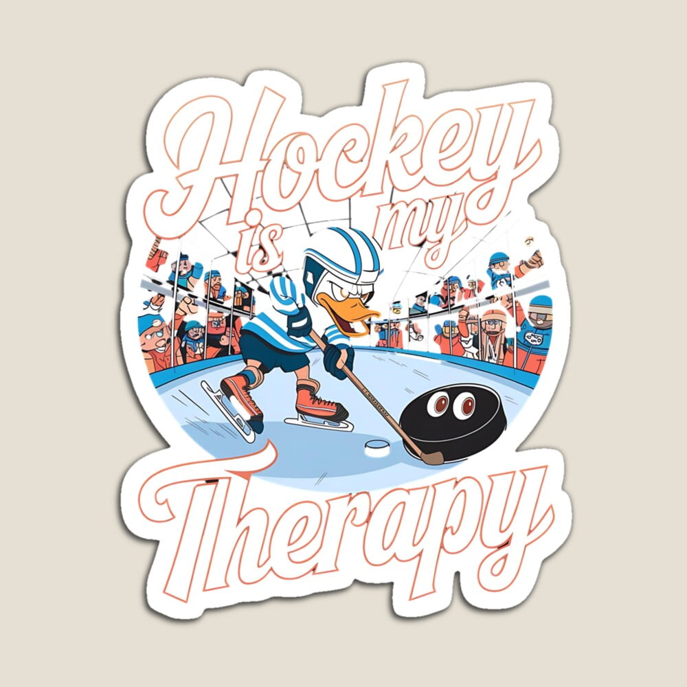 Kira - Hockey Is My Therapy - Puck Yeah - Puck Life Sticker - 6919 Hot ...