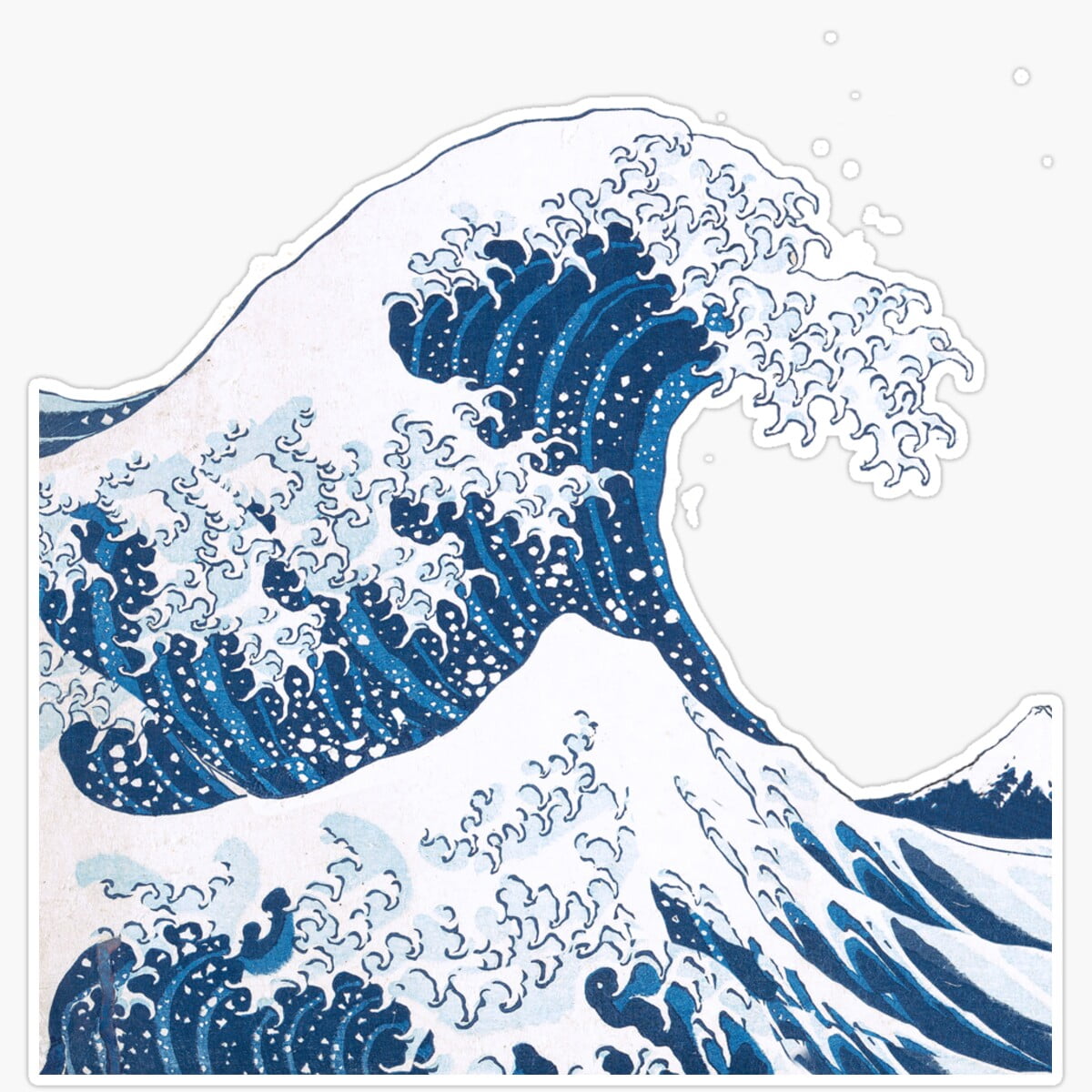Kira Hokusai- The Great Wave off Kanagawa Sticker Sticker Decorative ...