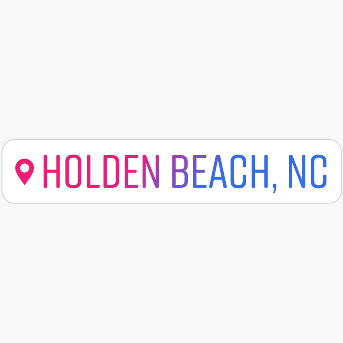 Kira Holden Beach Social Media Location Pin Sticker Decorative Laptop, Phone Stickers ...