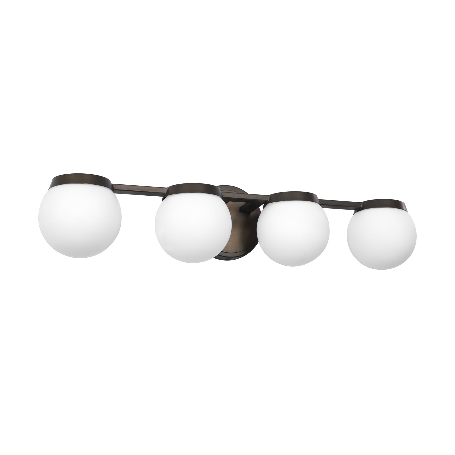 Kira Home Atticus 26" LED Bathroom Light, Frosted Milk White Glass ...