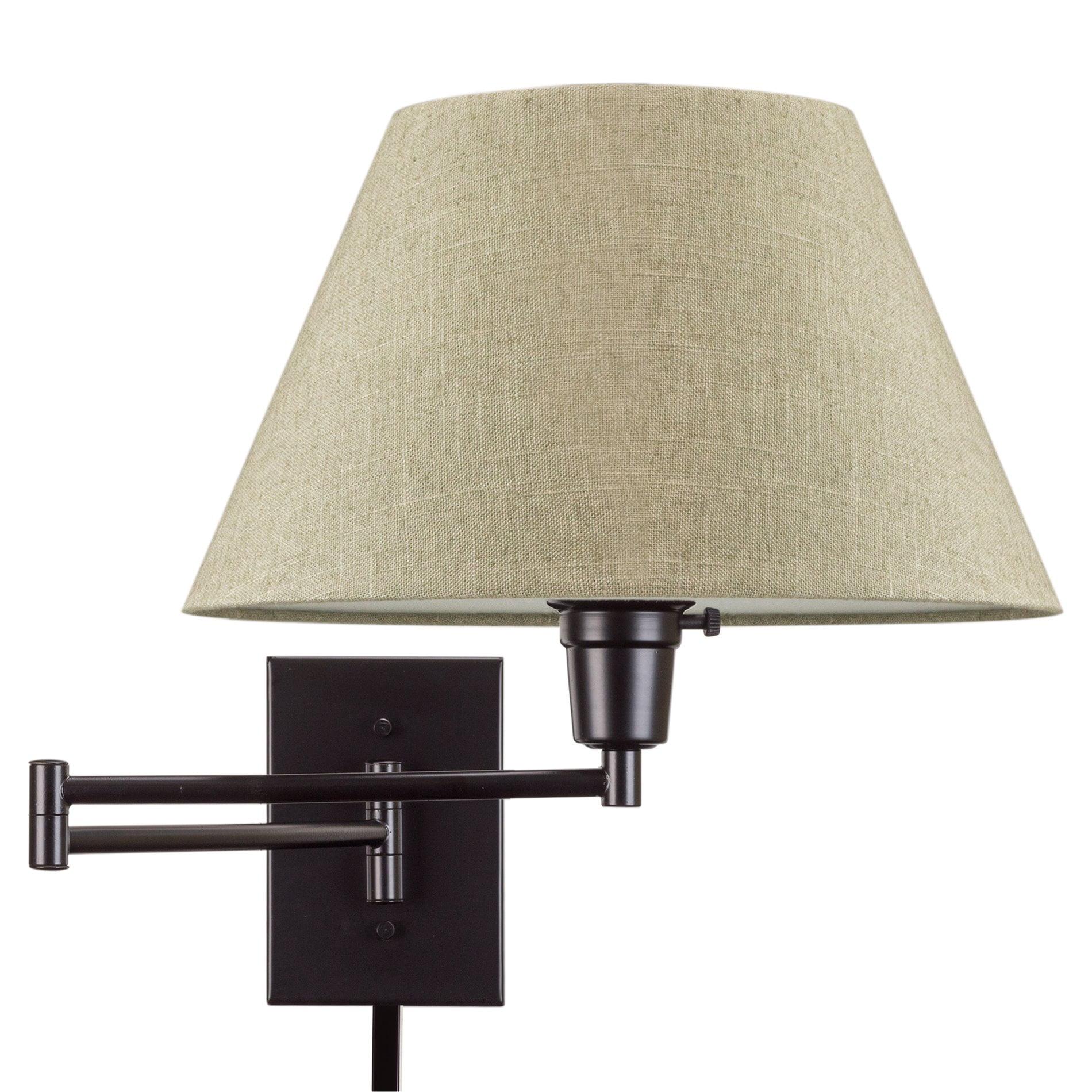 "Kira Home Cambridge 13"" Swing Arm Wall Lamp - Plug In/Wall Mount ...