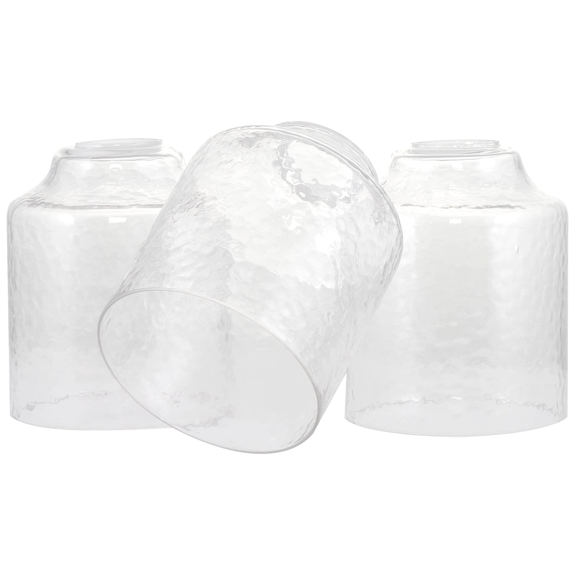 Kira Home Caspian 6" Hammered Glass Shades, Replacement Glass, 1-5/8 ...