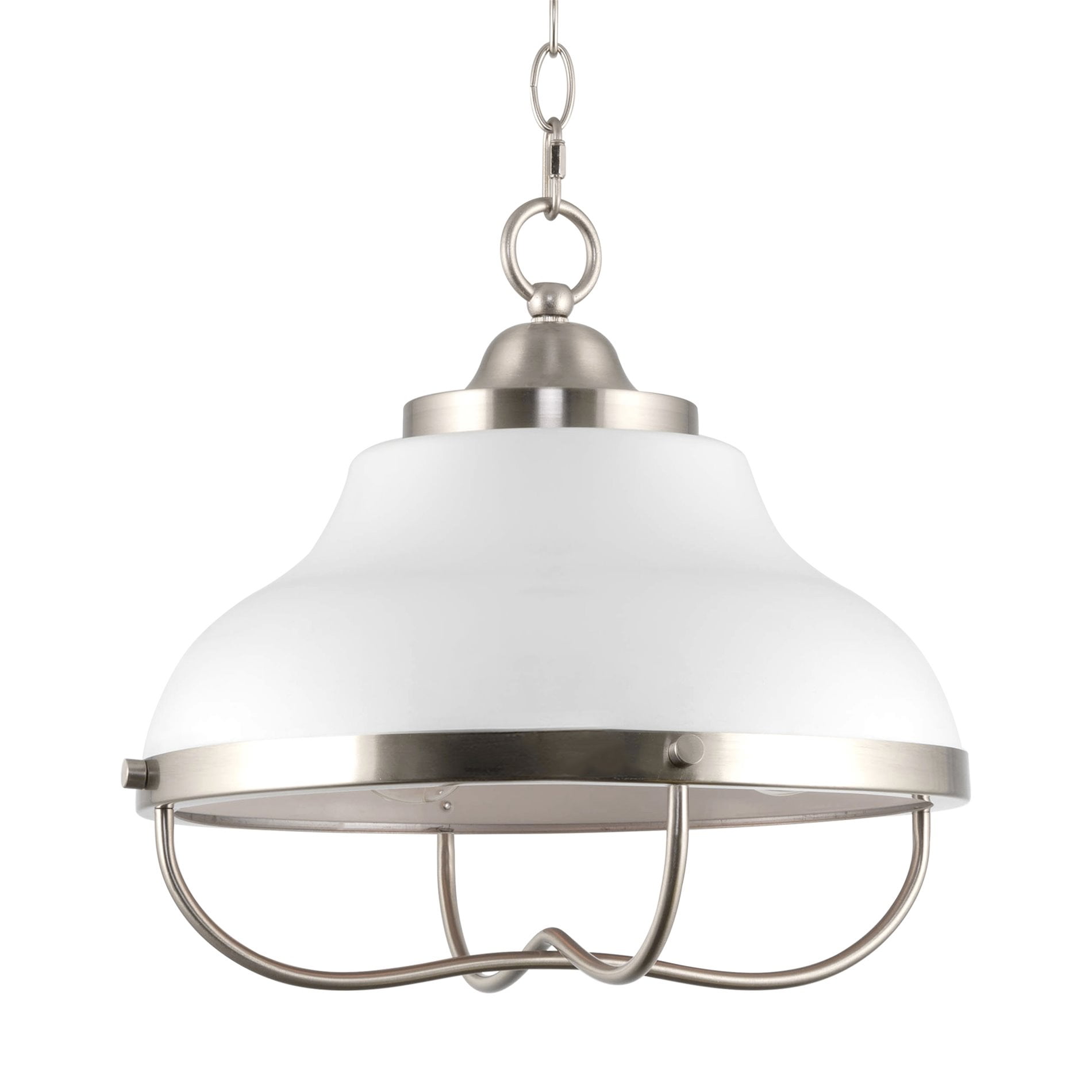 Kira Home Ezra 14" 3-Light Modern Chic Pendant Light + White Metal ...