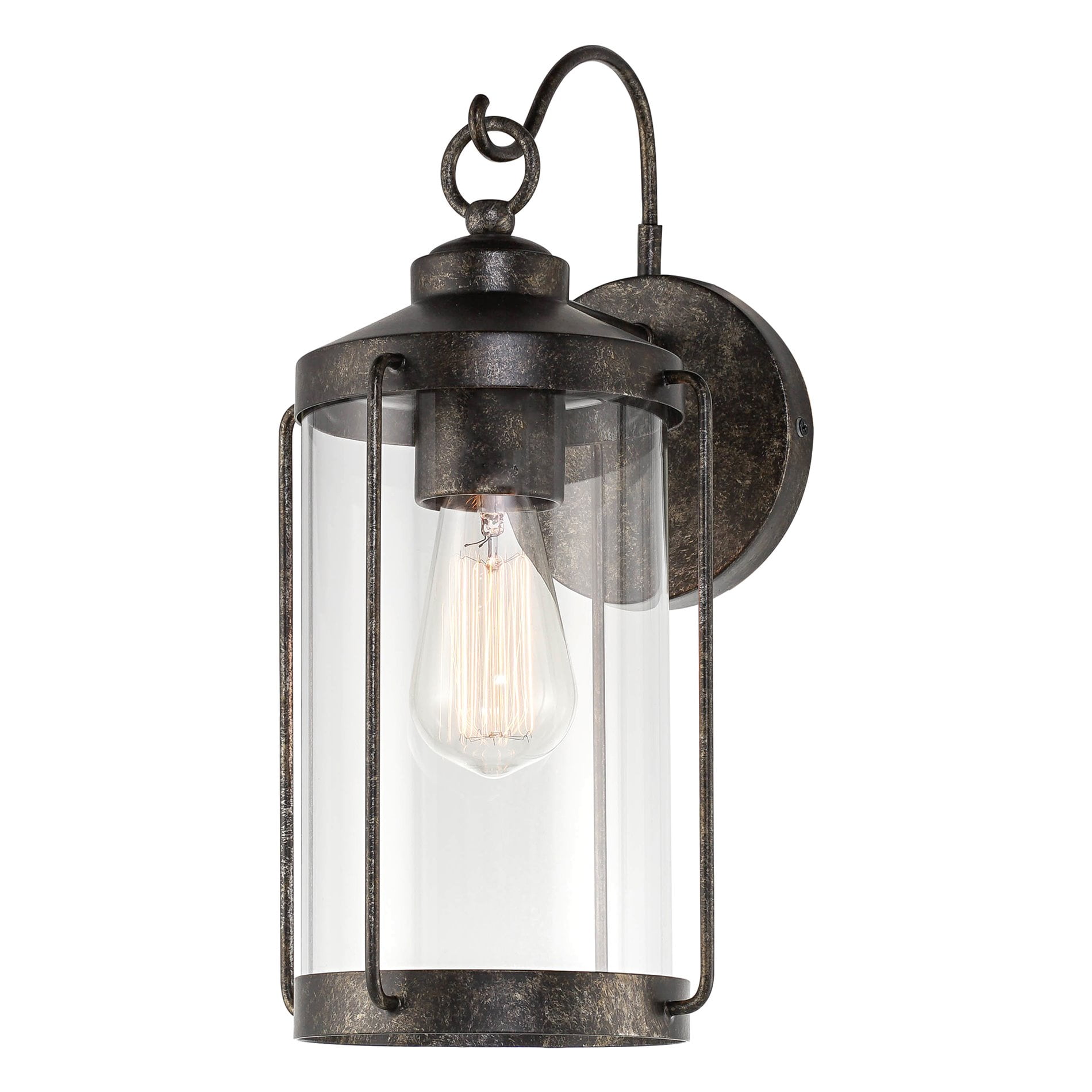 Kira Home Larsen 15" Farmhouse Outdoor Weather Resistant Wall Sconce ...