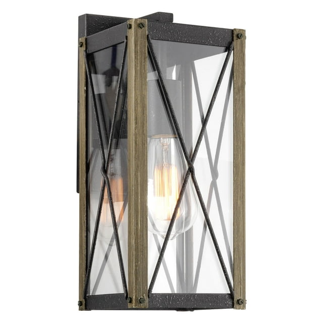 Kira Home Layne 13" Rustic Outdoor Weather Resistant Wall Sconce ...
