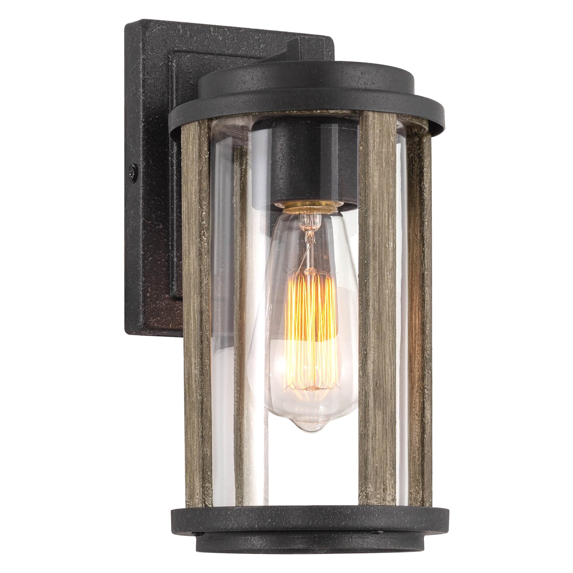 Kira Home Morrison 11" Rustic Outdoor Weather Resistant Wall Sconce ...