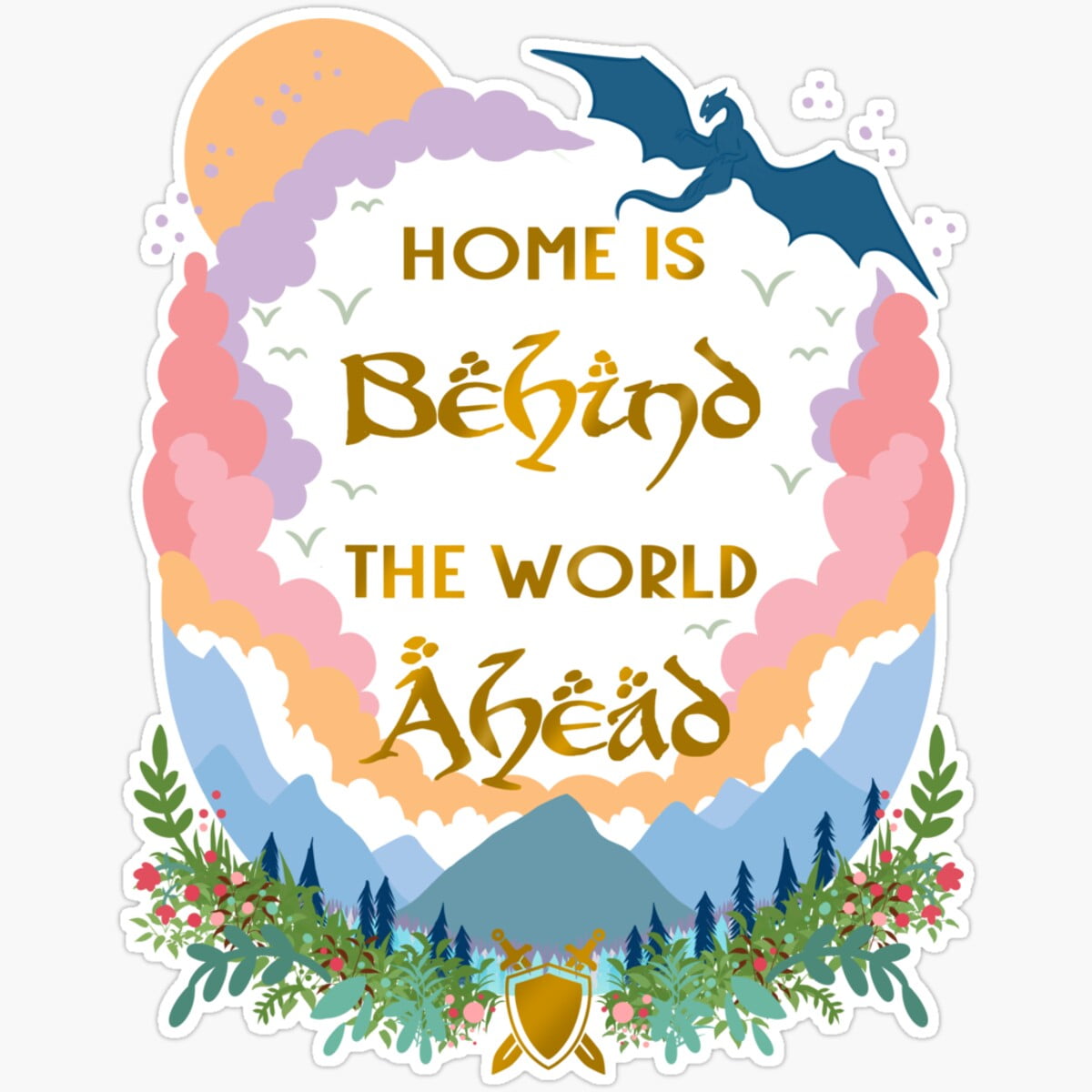 Kira Home is Behind, The World Ahead Sticker Decorative Laptop, Phone ...