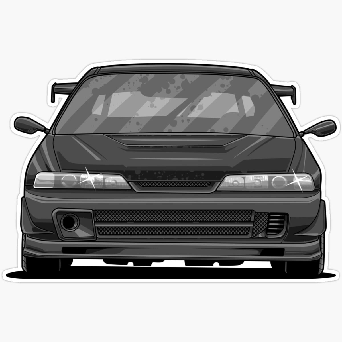 Kira Honda Integra DC2 Type-R Sticker Decorative Laptop, Phone Stickers ...