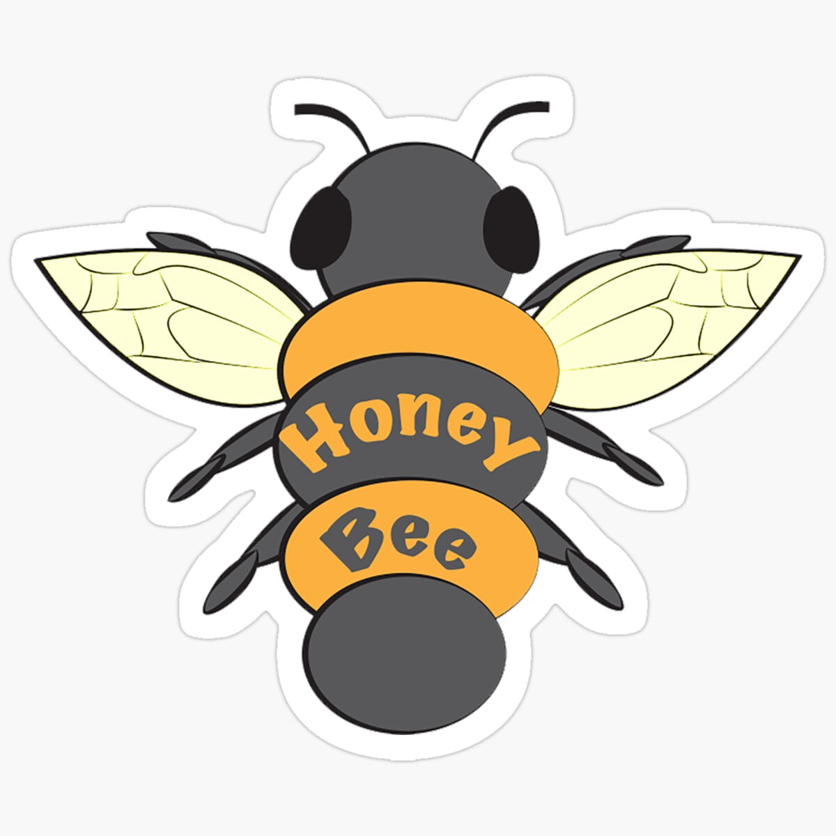 Kira Honey Bee Glossy Sticker Waterproof Sticker for Water Bottles ...