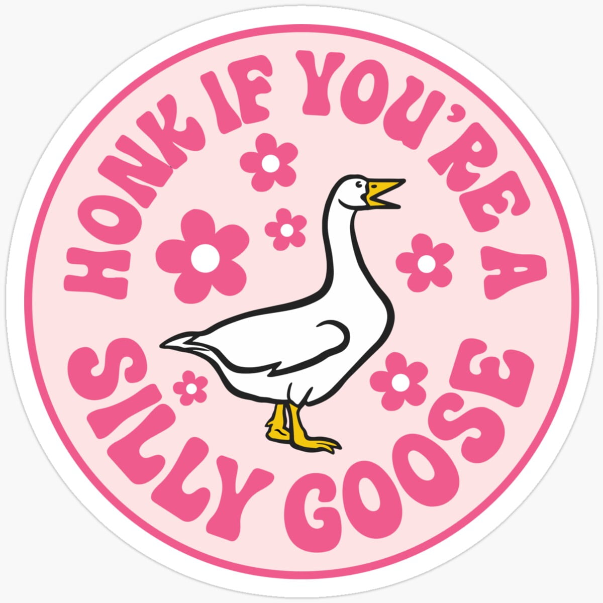 Kira Honk If You're A Silly Goose Funny Bumper Sticker Waterproof ...