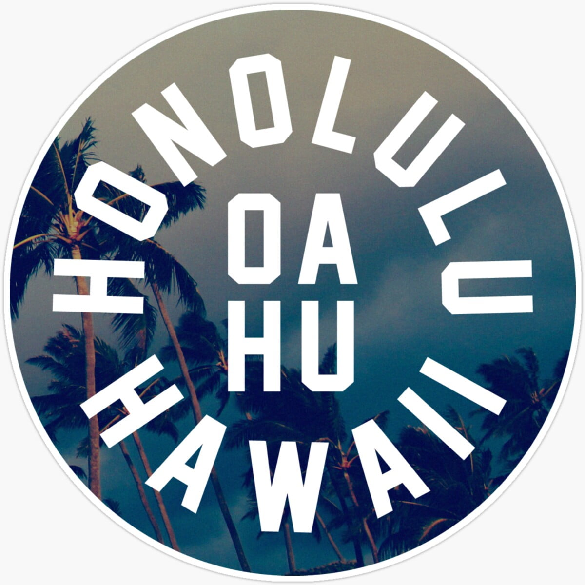 Kira Honolulu - OAHU - Hawaii - USA Sticker Decorative Laptop, Phone ...