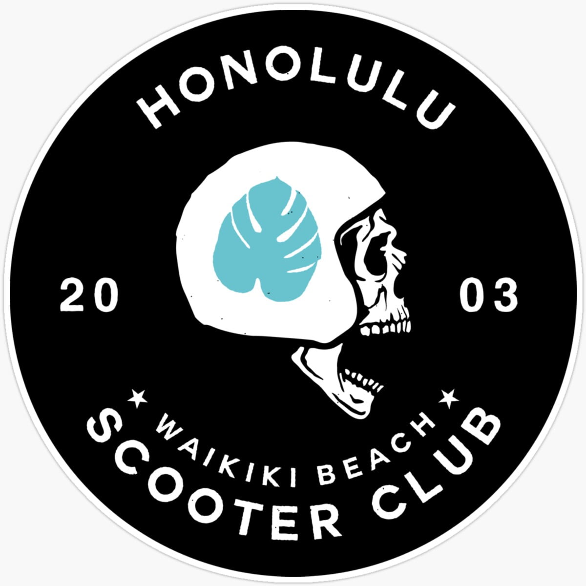 Kira Honolulu Scooter Club Sticker Decorative Laptop, Phone Stickers ...