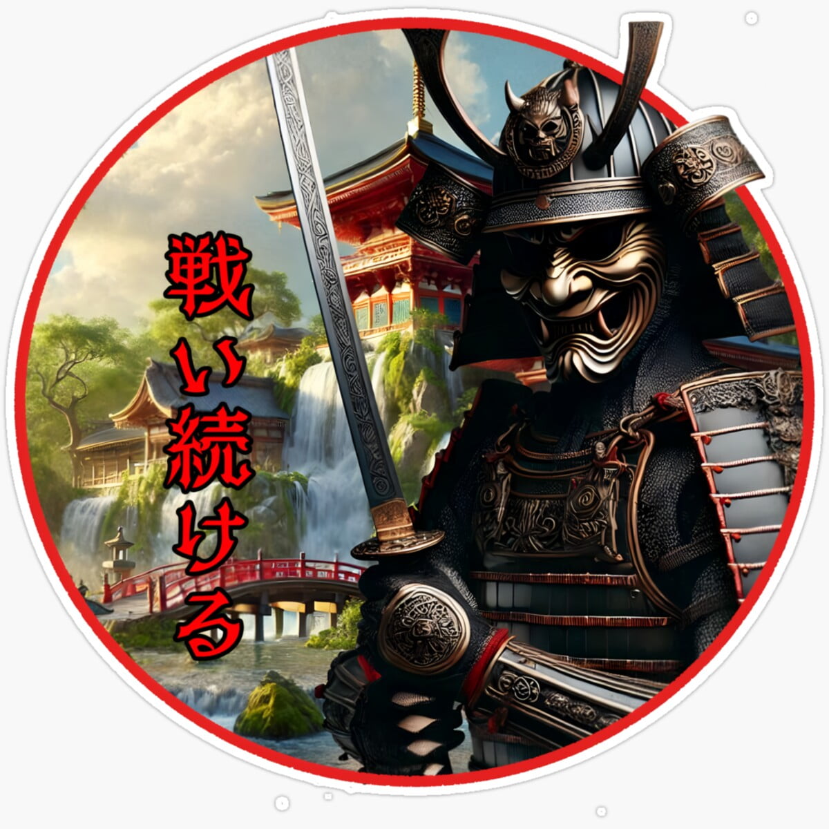 Kira Honor and Strength: The Spirit of the Samurai Sticker Decorative ...