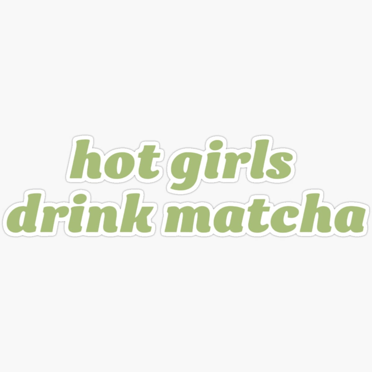 Kira Hot Girls Drink Matcha Sticker Decorative Laptop, Phone Stickers ...