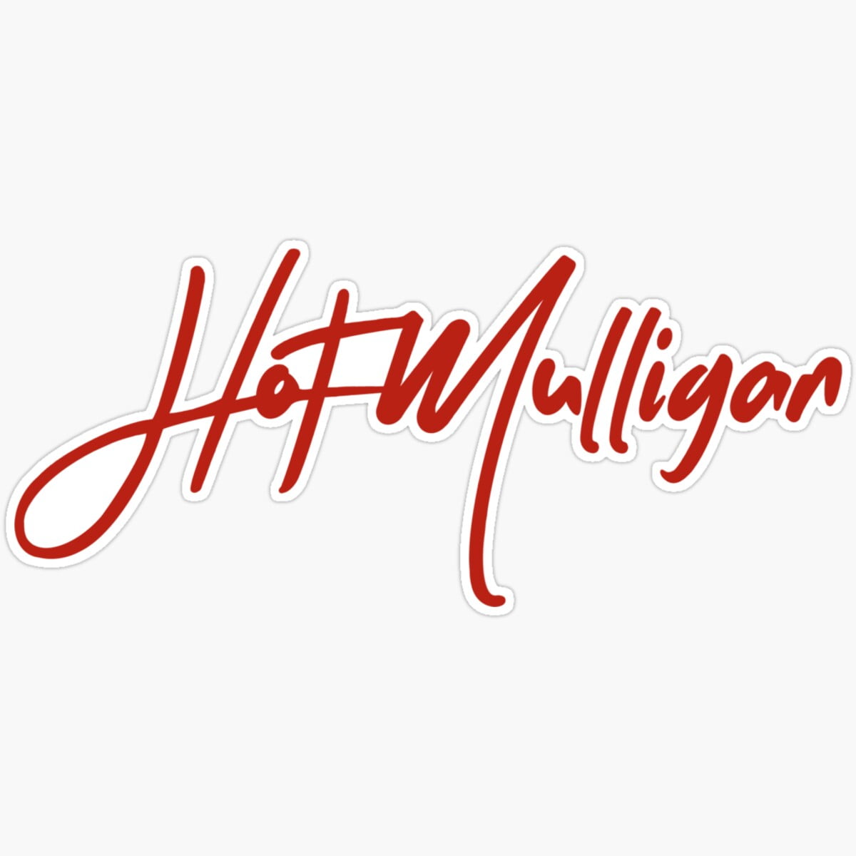 Kira Hot Mulligan Logo- Red Sticker Decorative Laptop, Phone Stickers ...