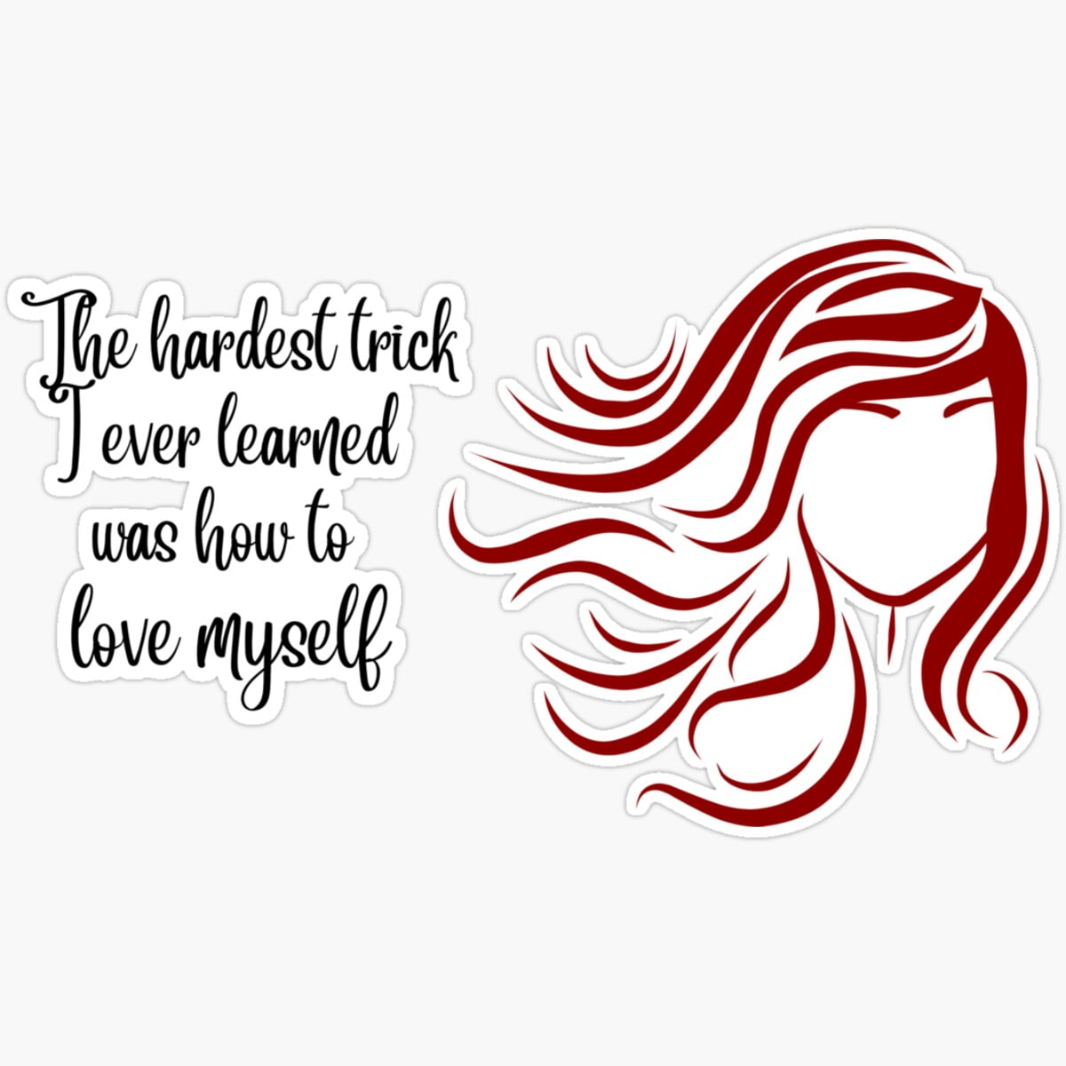 Kira How to Love Myself Sticker Decorative Laptop, Phone Stickers ...