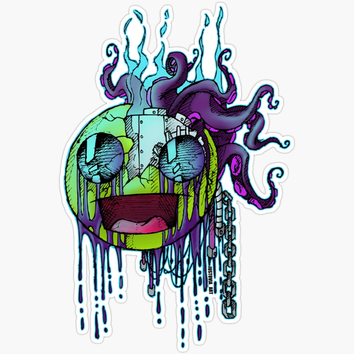 Kira Hull Breach Emoticon Sticker Decorative Laptop, Phone Stickers ...