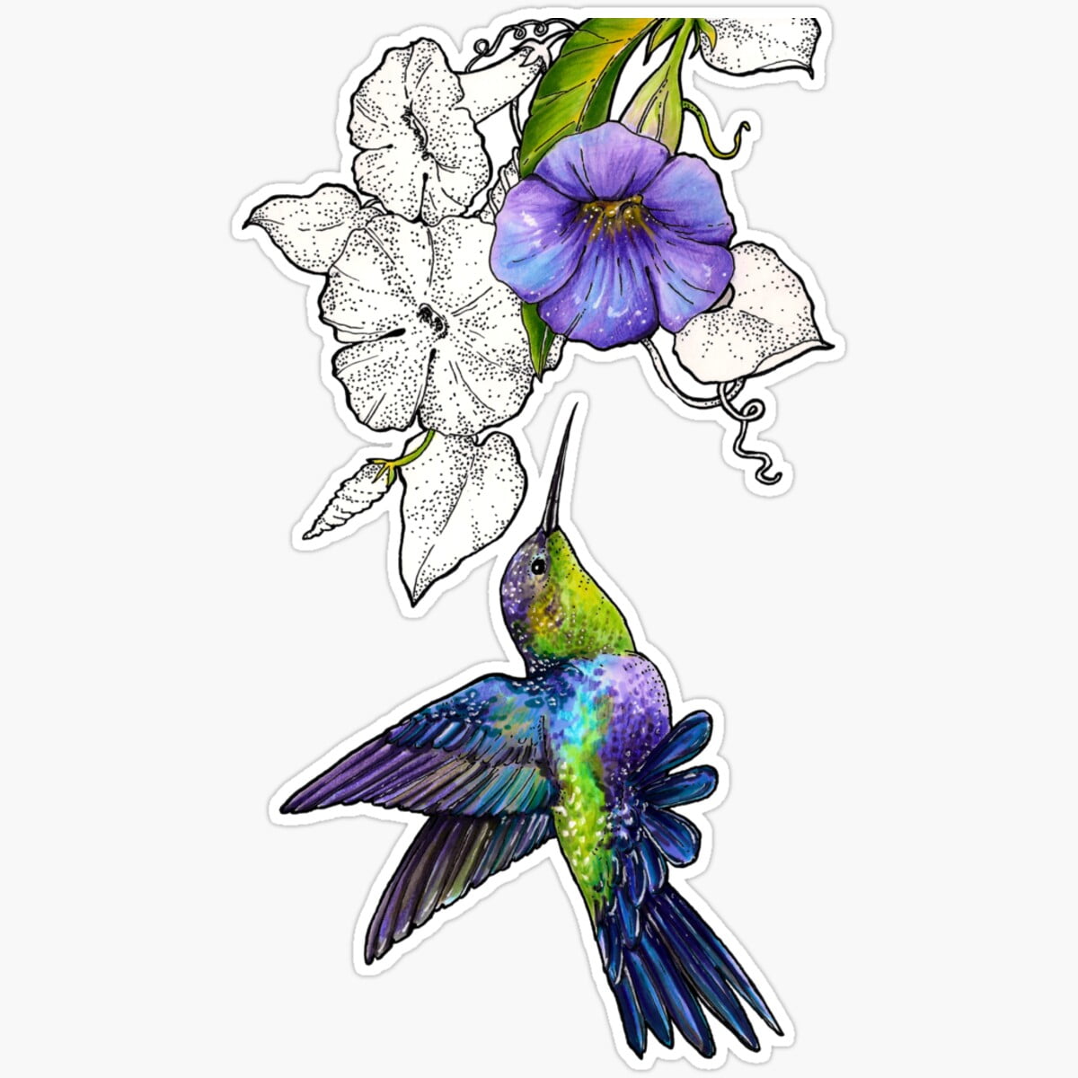Kira Hummingbird Sticker Decorative Laptop, Phone Stickers, Waterproof ...
