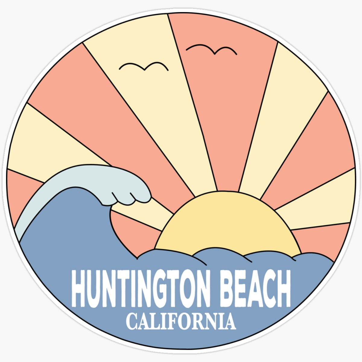 Kira Huntington Beach California Sticker Decorative Laptop, Phone ...