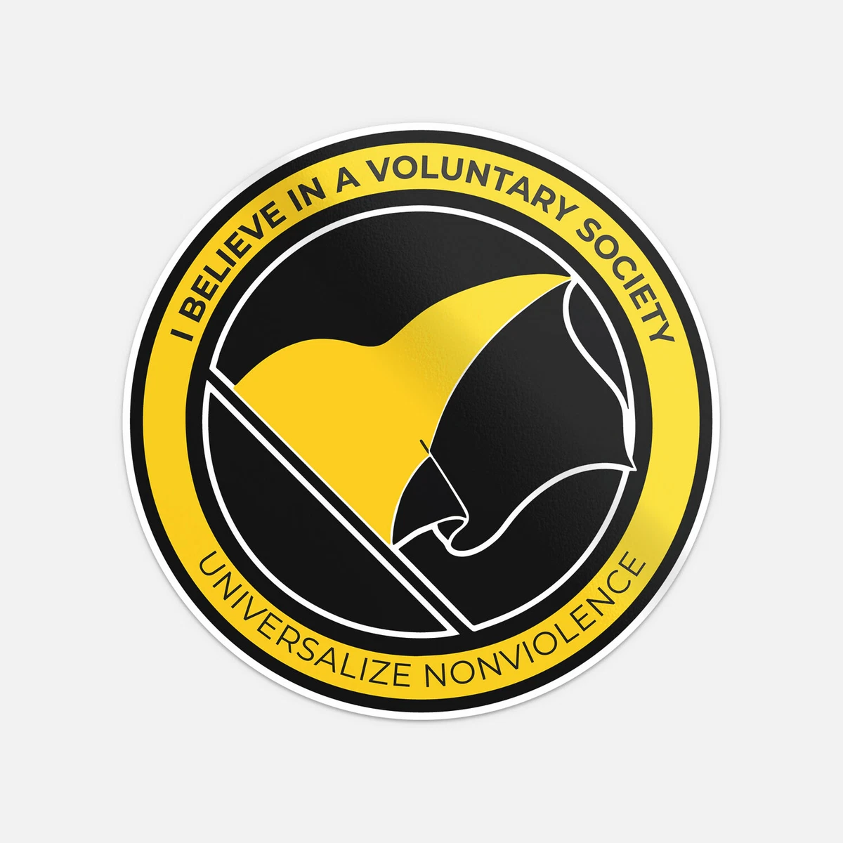 Kira I Believe In A Voluntary Society Car Bumper Vinyl Sticker Decal ...