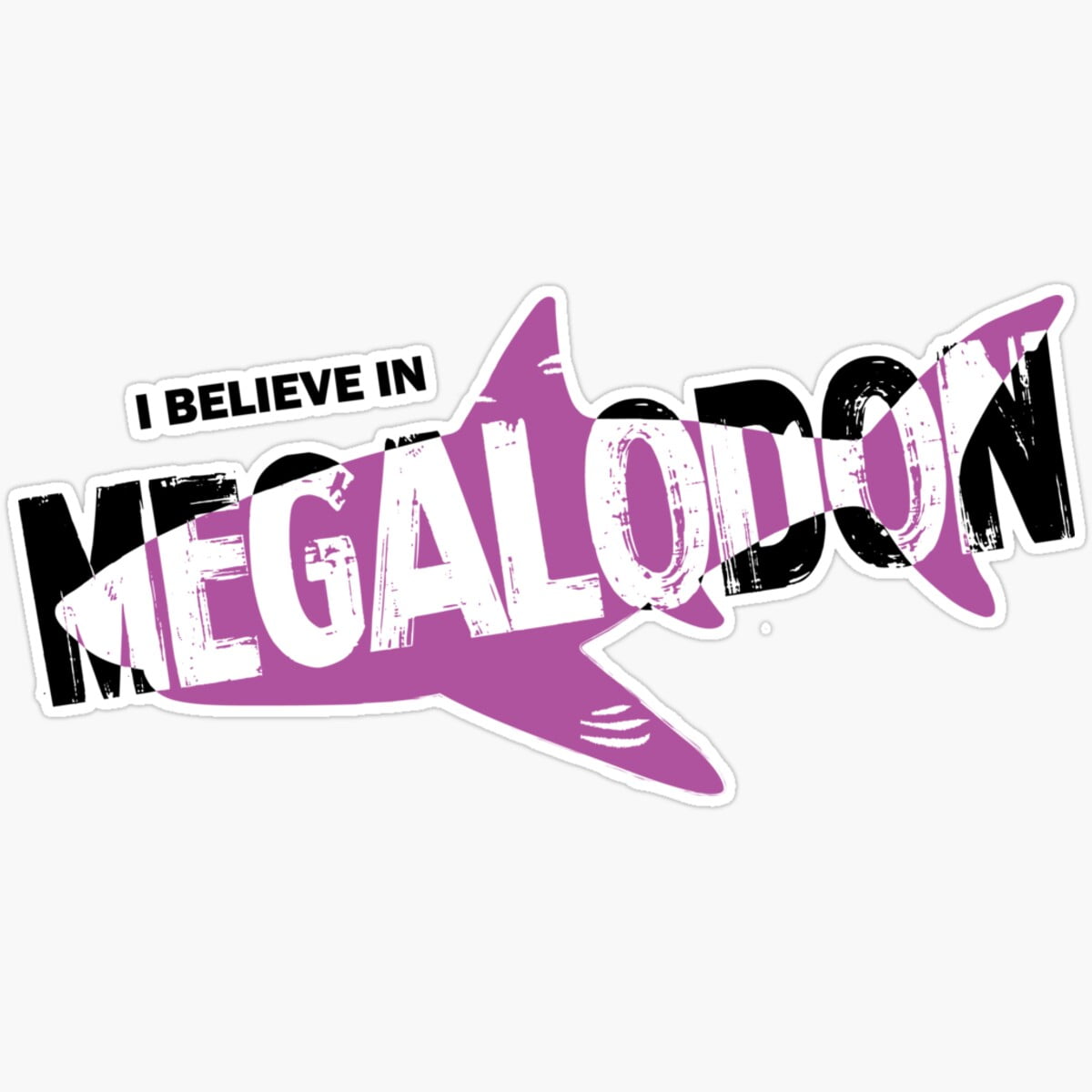 Kira I Believe in Megalodon Sticker Decorative Laptop, Phone Stickers ...