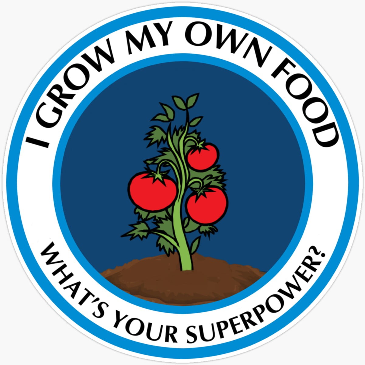 Kira I Grow My Own Food, What's Your Super Power? Sticker Decorative ...