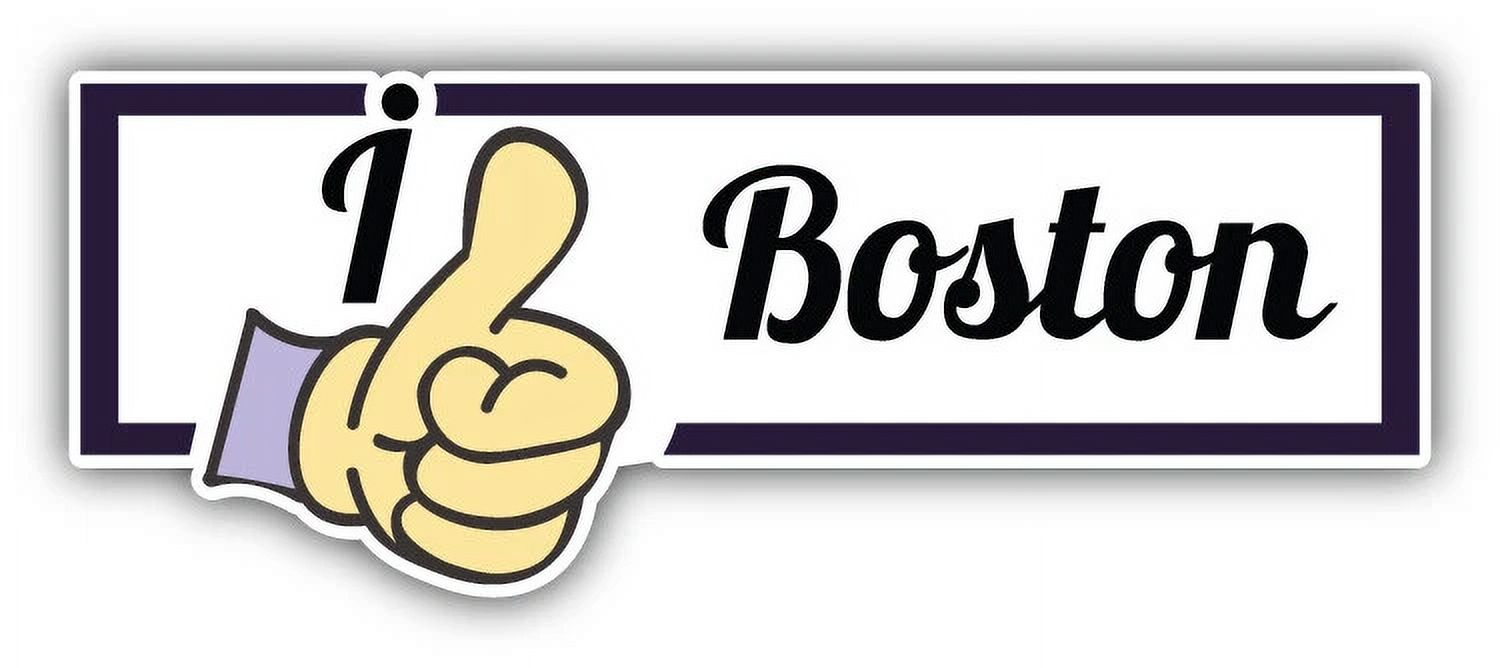 Kira I Like Boston Travel Slogan Car Bumper Sticker Decal Waterproof ...