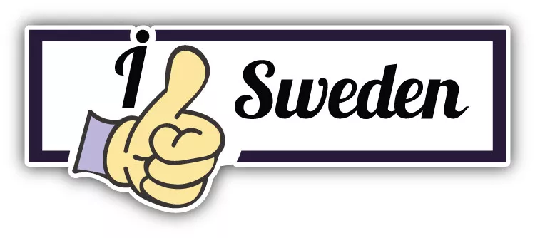Kira I Like Sweden Travel Slogan Car Bumper Sticker Decal Waterproof ...