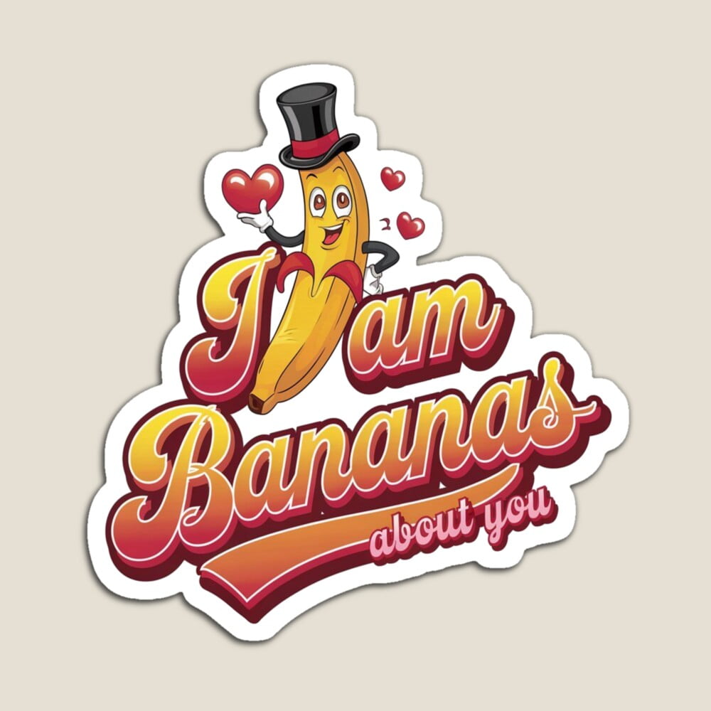 Kira - I'M Bananas - Banana Power - Banana Store - Go Bananas Sticker - 7829 Hot Trending Vinyl ...