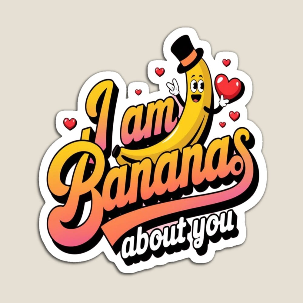 Kira - I'M Bananas - Banana Power - Banana Store - Go Bananas Sticker ...