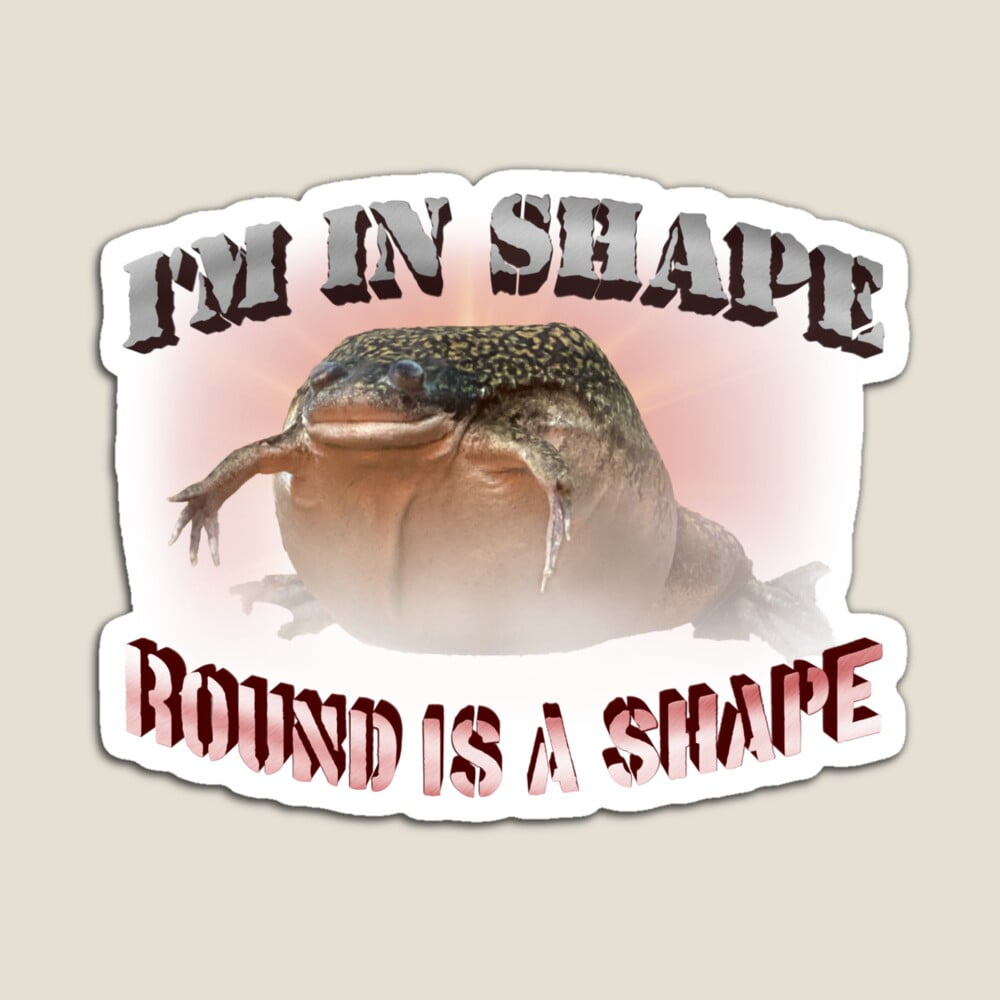 Kira - I'M In Shape - Round Is A Shape Frog Sticker - 2738 Hot Trending ...