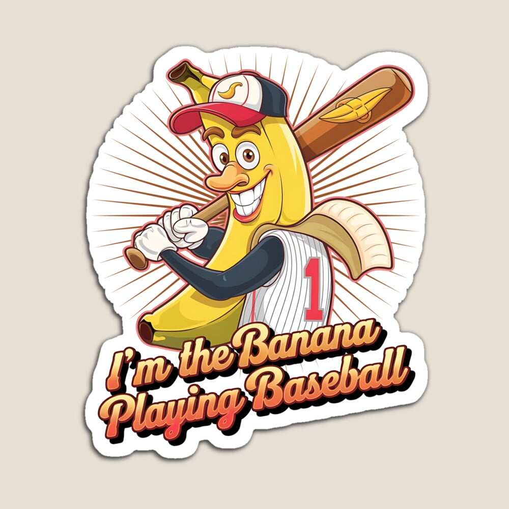 Kira - I'M The Banana Playing Baseball - Banana Baseball - Banana ...