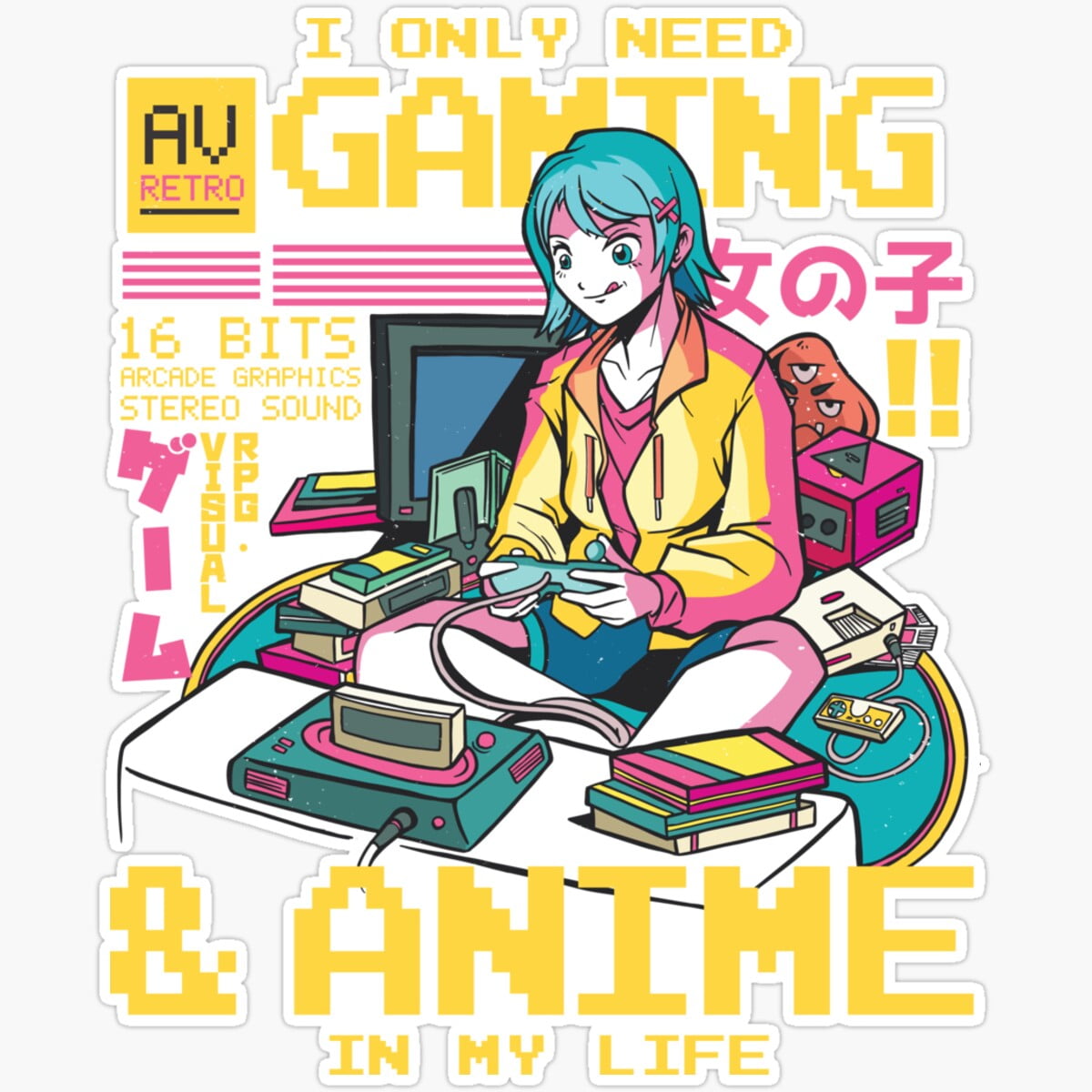 Kira I Only Need Gaming And Anime Japanese Manga Video Gamer Gear ...